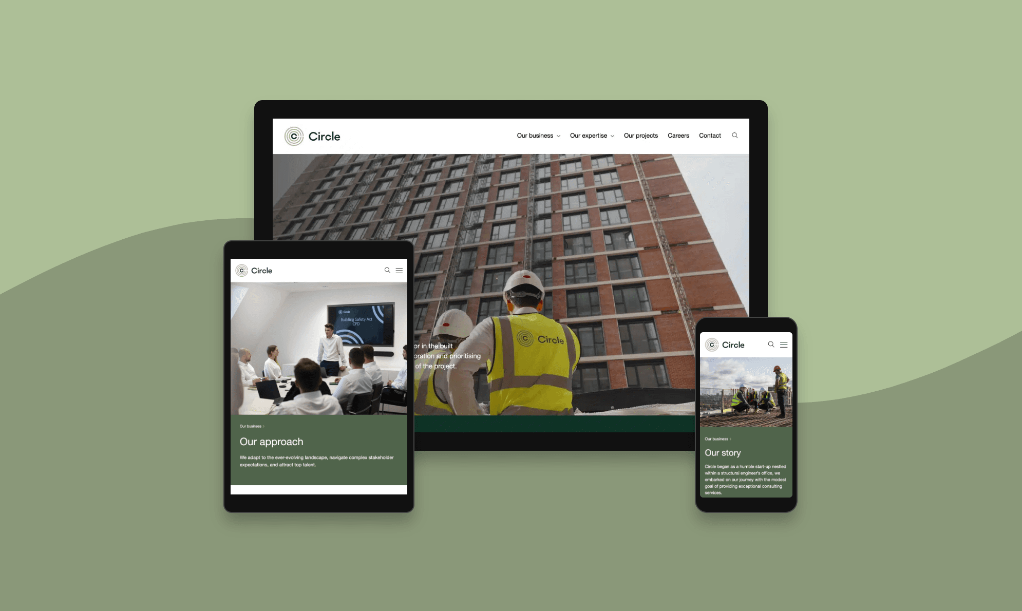 Web Design London, UK, Circle Development
