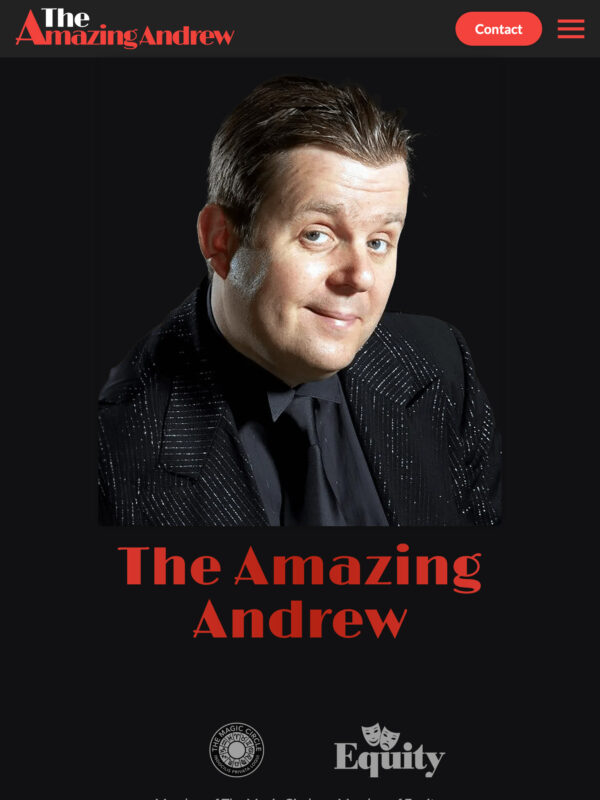 Web Design Gosport, Hampshire, The Amazing Andrew